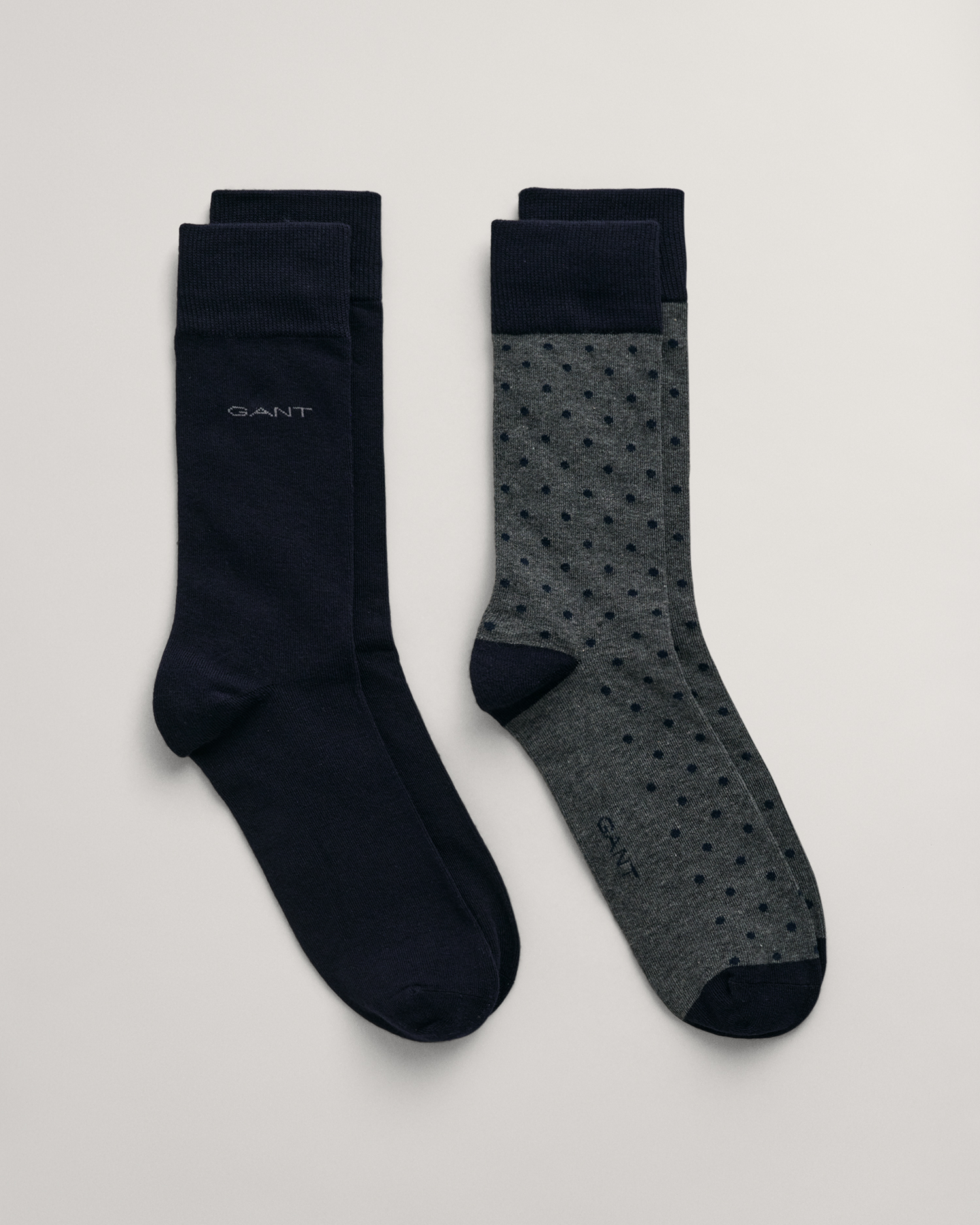 2er-Pack Socken Einfarbig & Getupft - GANT